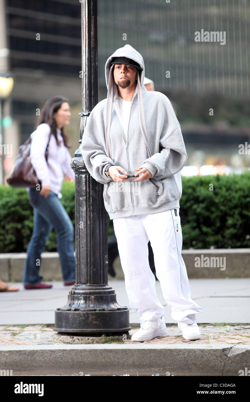 Mariah Carey on the set of her new music video 'Obsessed' New York City ...