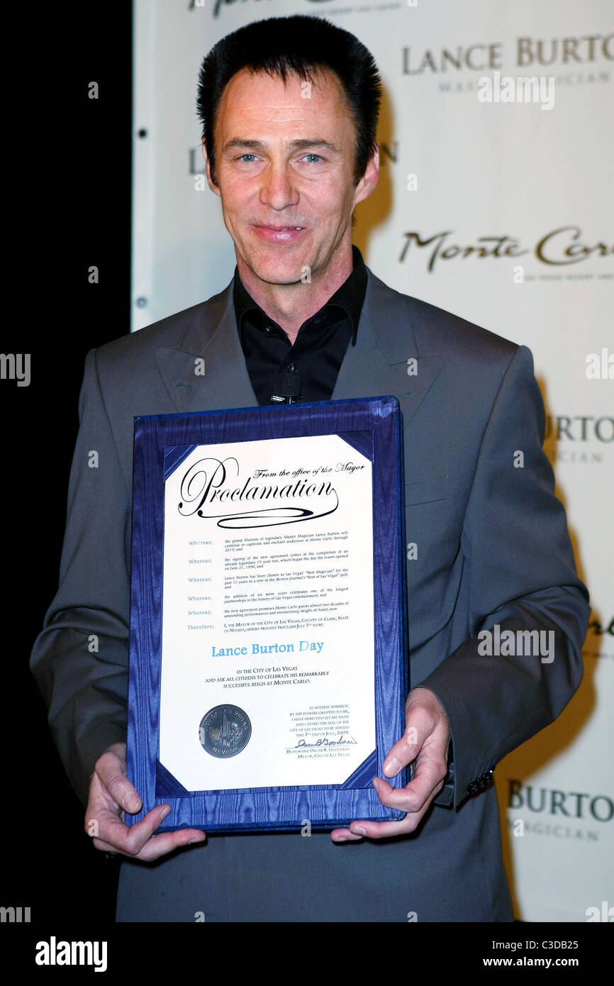 Lance Burton signs for six more years at Monte Carlo Hotel and Casino ...