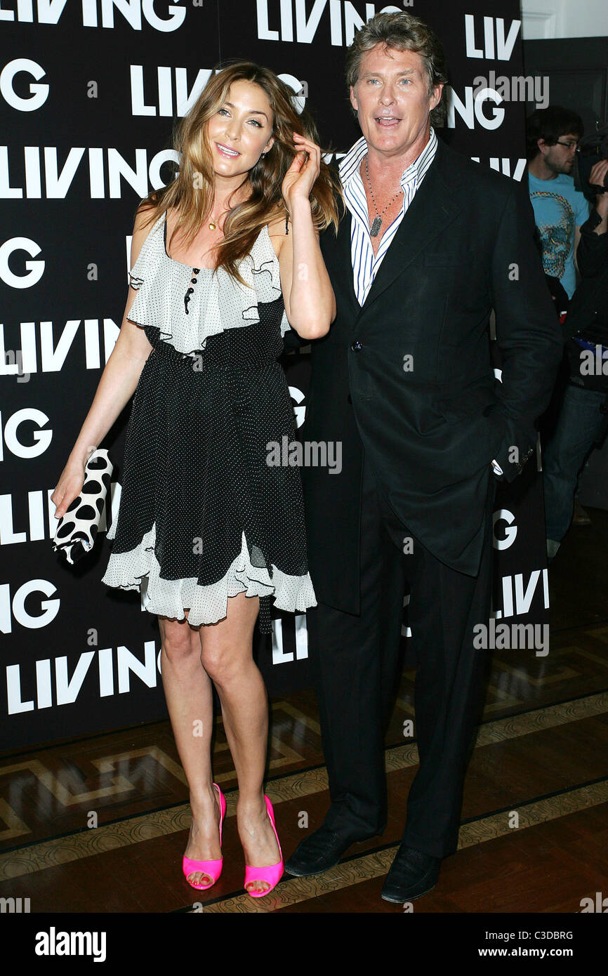 Lisa Snowdon and David Hasselhoff Launch of Living TV's Summer Schedule ...