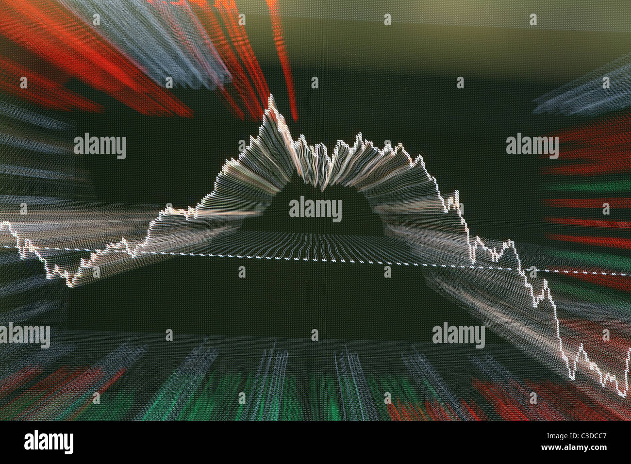 A stock chart on a display board Stock Photo - Alamy