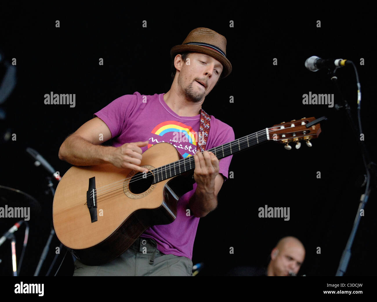 Jason Mraz performing in a sold out concert at Westerpark Amsterdam ...