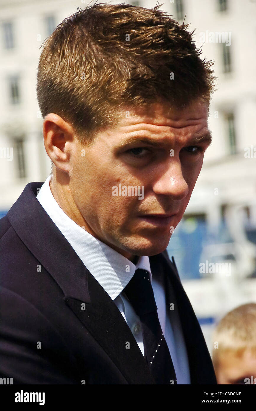 Liverpool FC captain Steven Gerrard leaving Liverpool Crown Court after ...