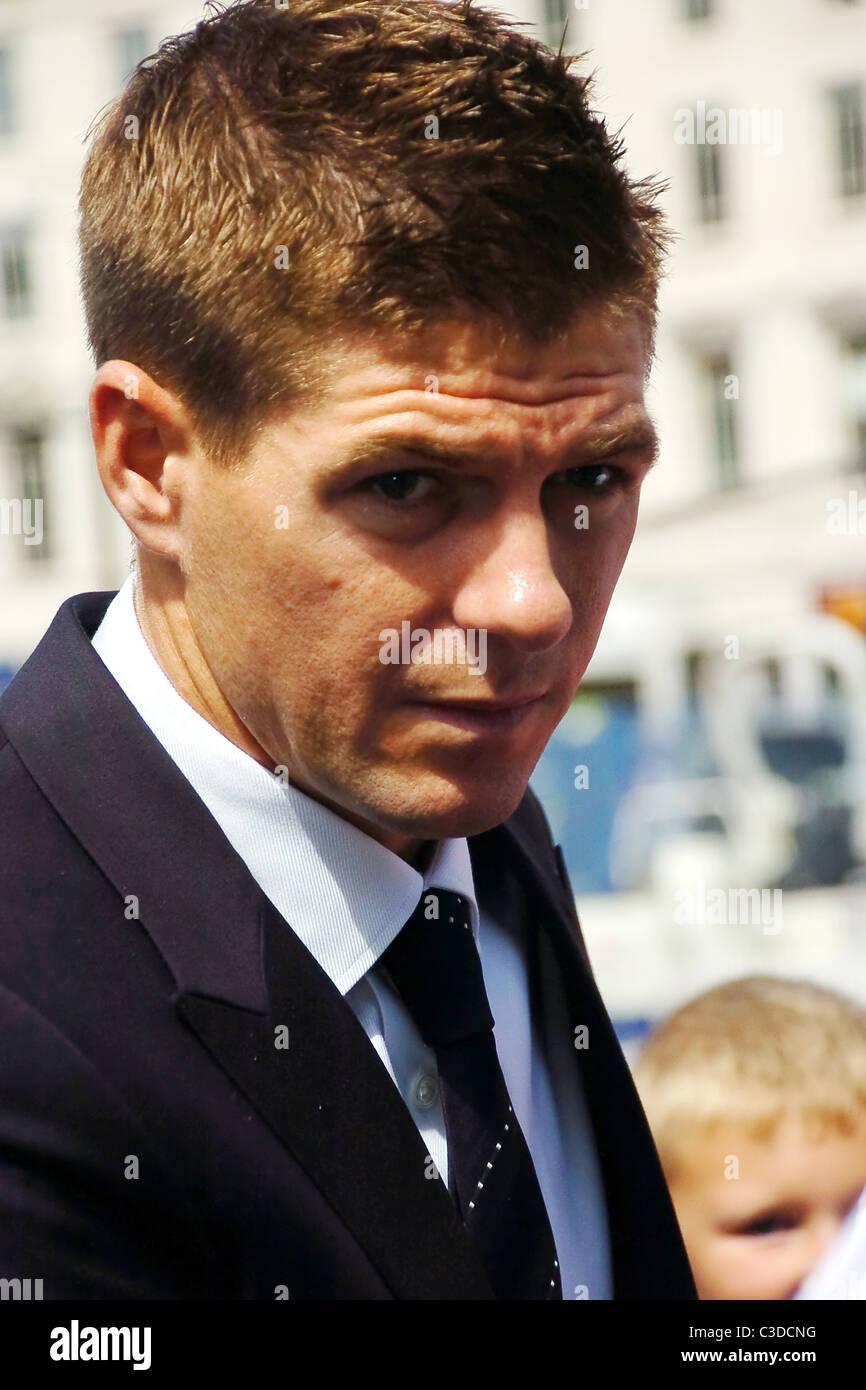 Liverpool FC captain Steven Gerrard leaving Liverpool Crown Court after ...