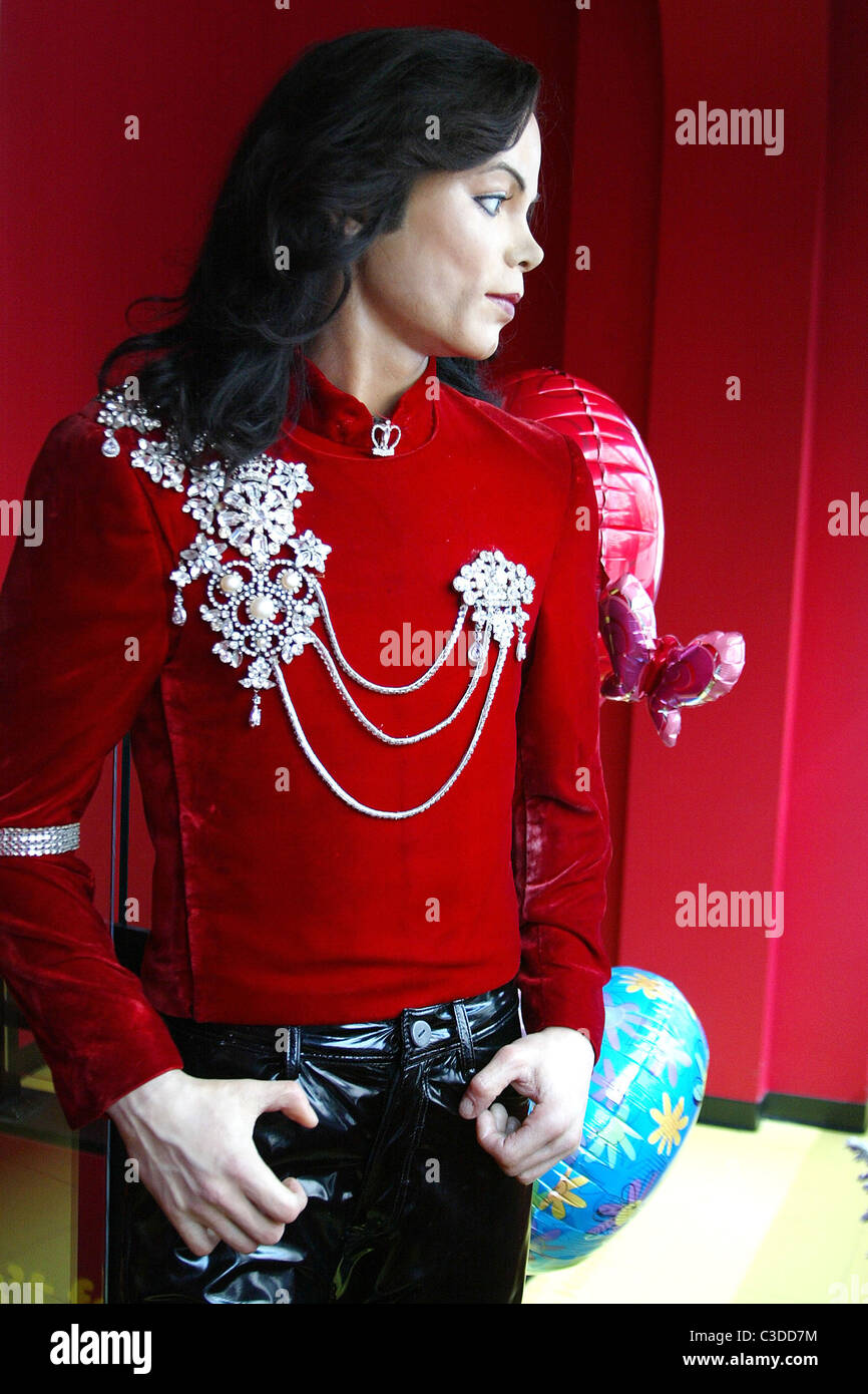 A wax figure of late pop singer Michael Jackson is unveiled at Madame ...