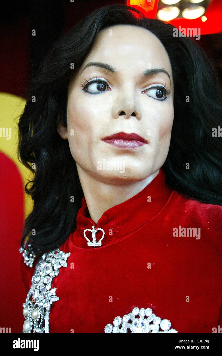 A wax figure of late pop singer Michael Jackson is unveiled at Madame ...