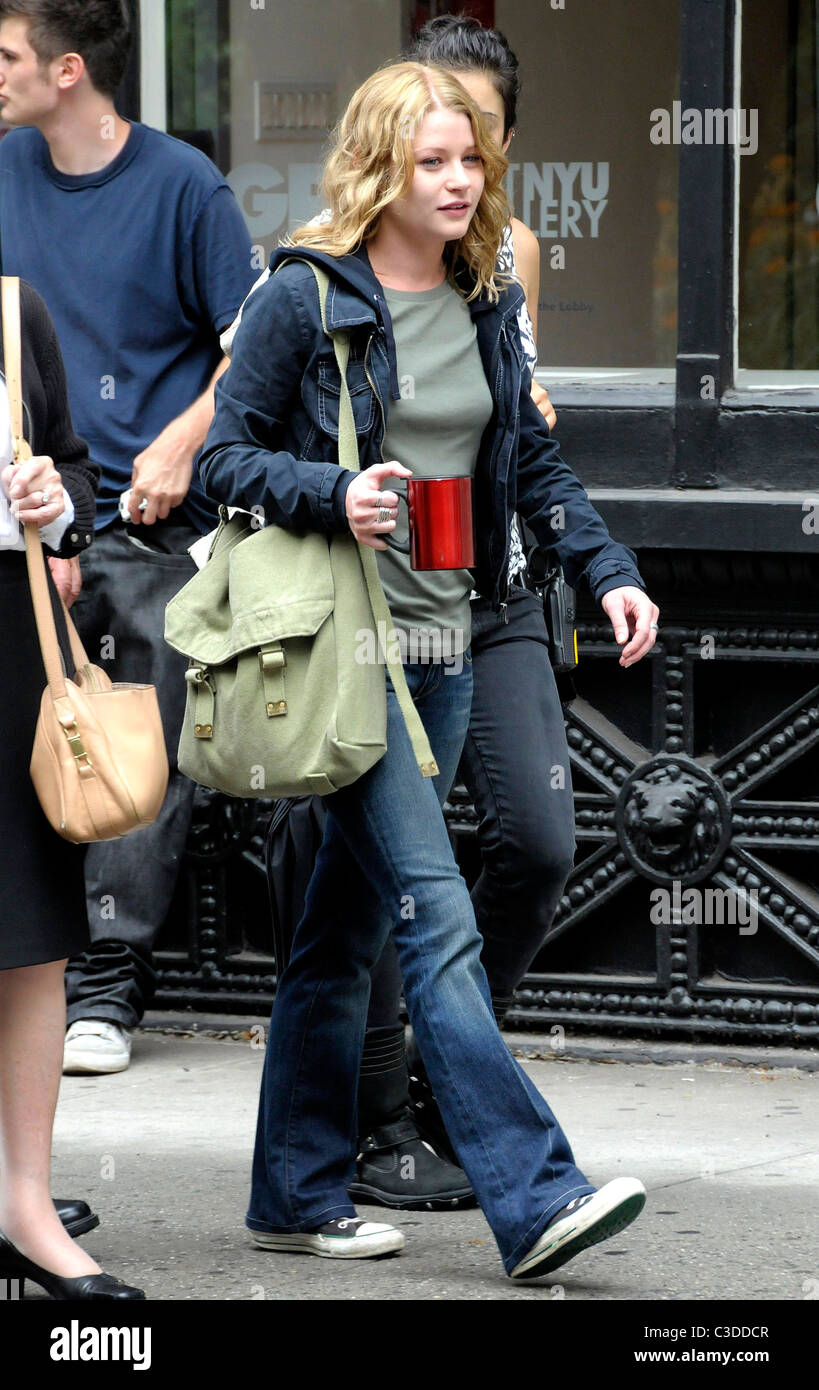 Emilie de Ravin on the set of her new film 'Remember Me' shooting on ...