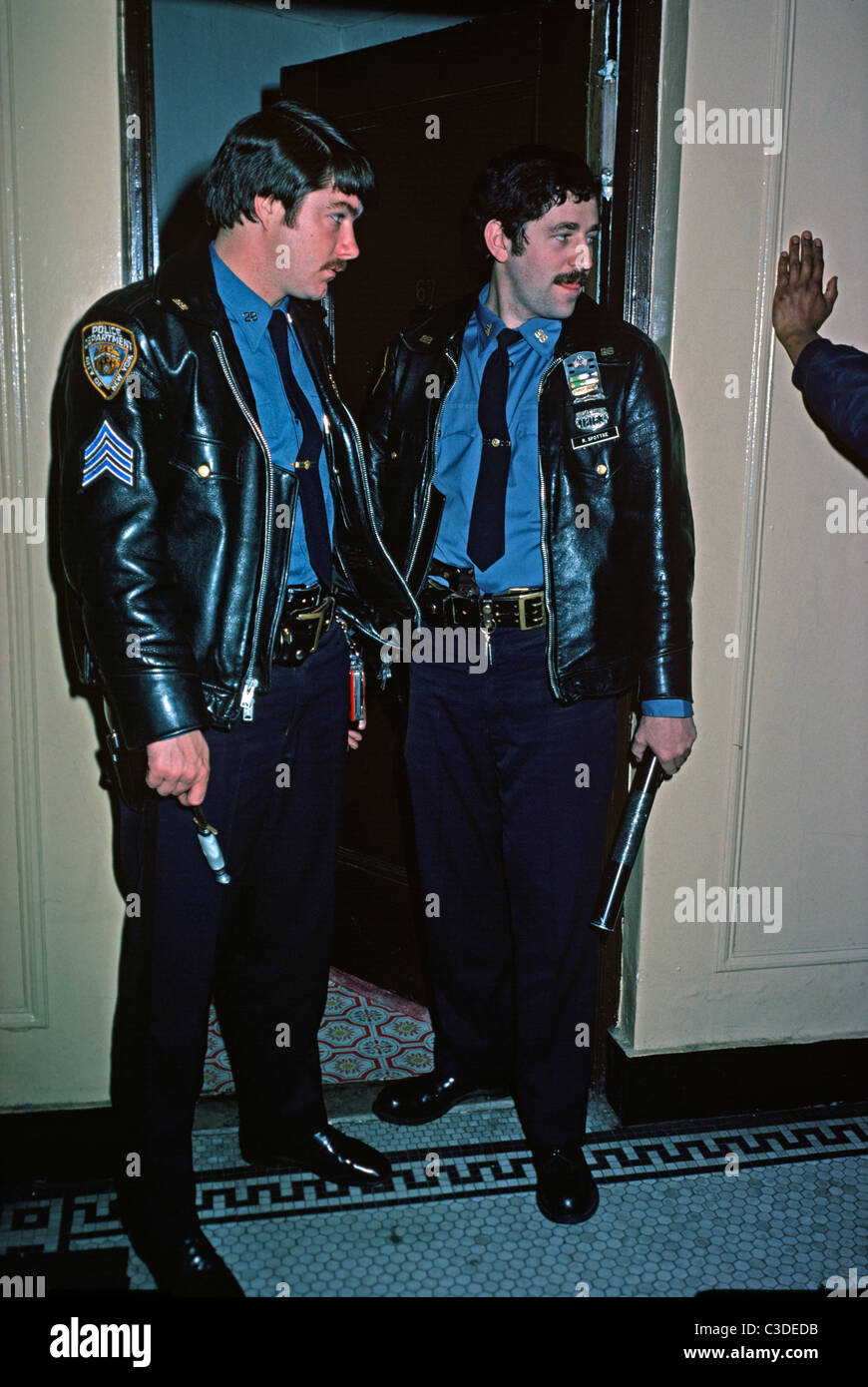 Police Searching building in Harlem, 28th Precinct, Manhattan, USA ...