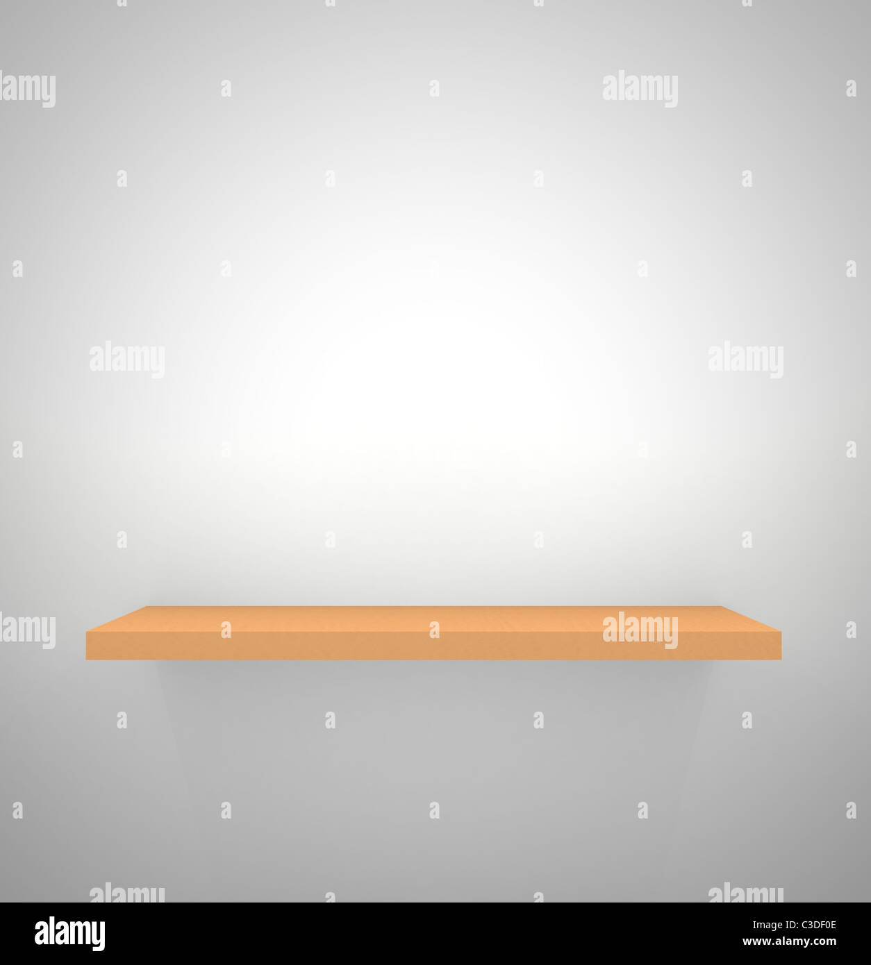 Empty wooden shelves Stock Photo - Alamy