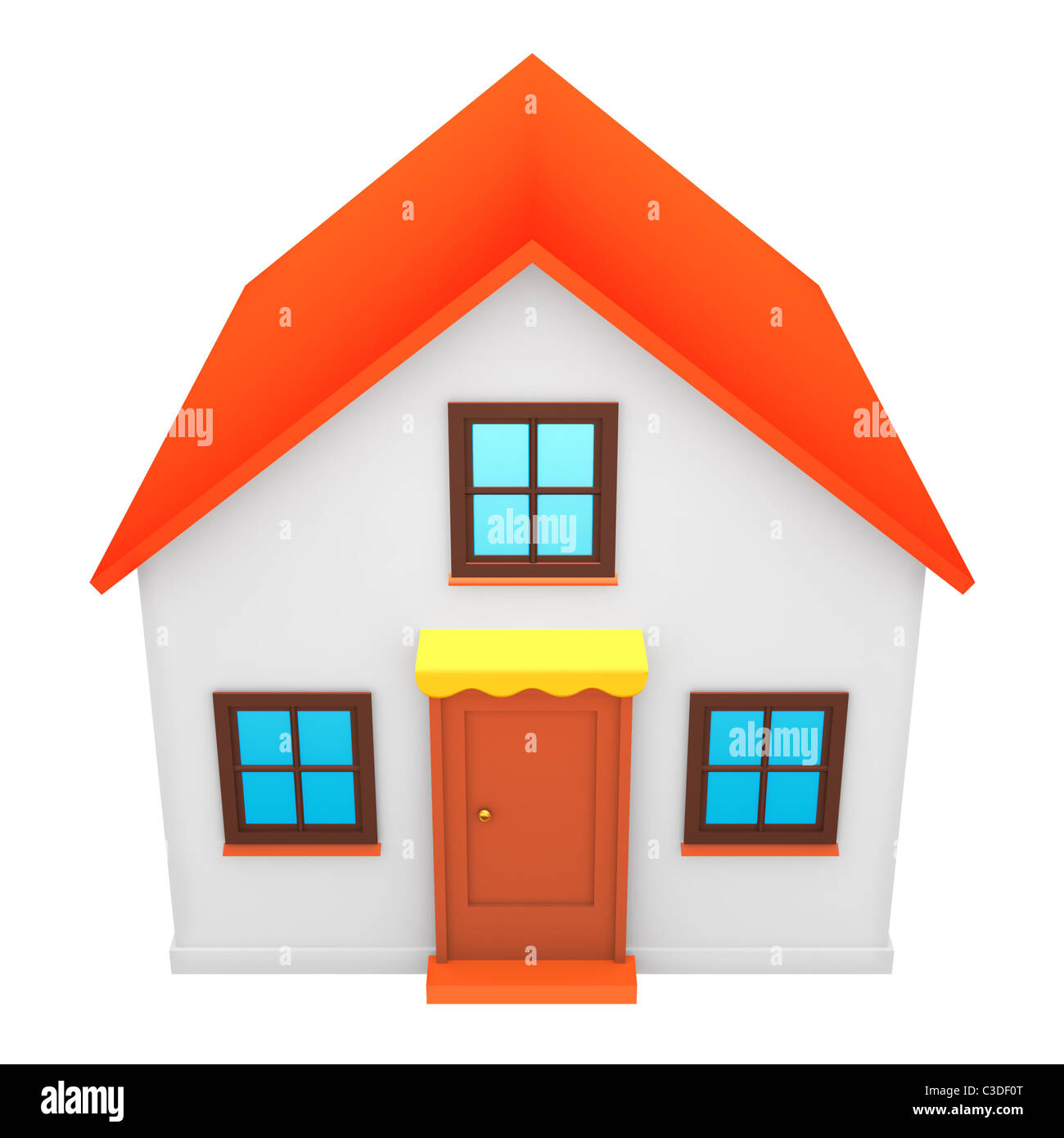 Home isolated white background Stock Photo - Alamy