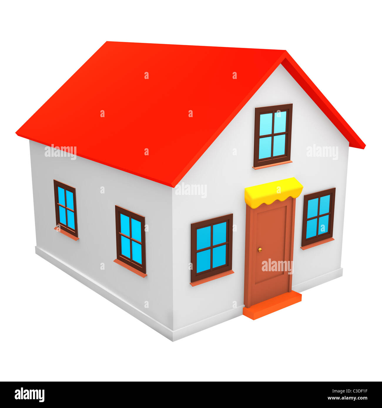 Home isolated white background Stock Photo - Alamy