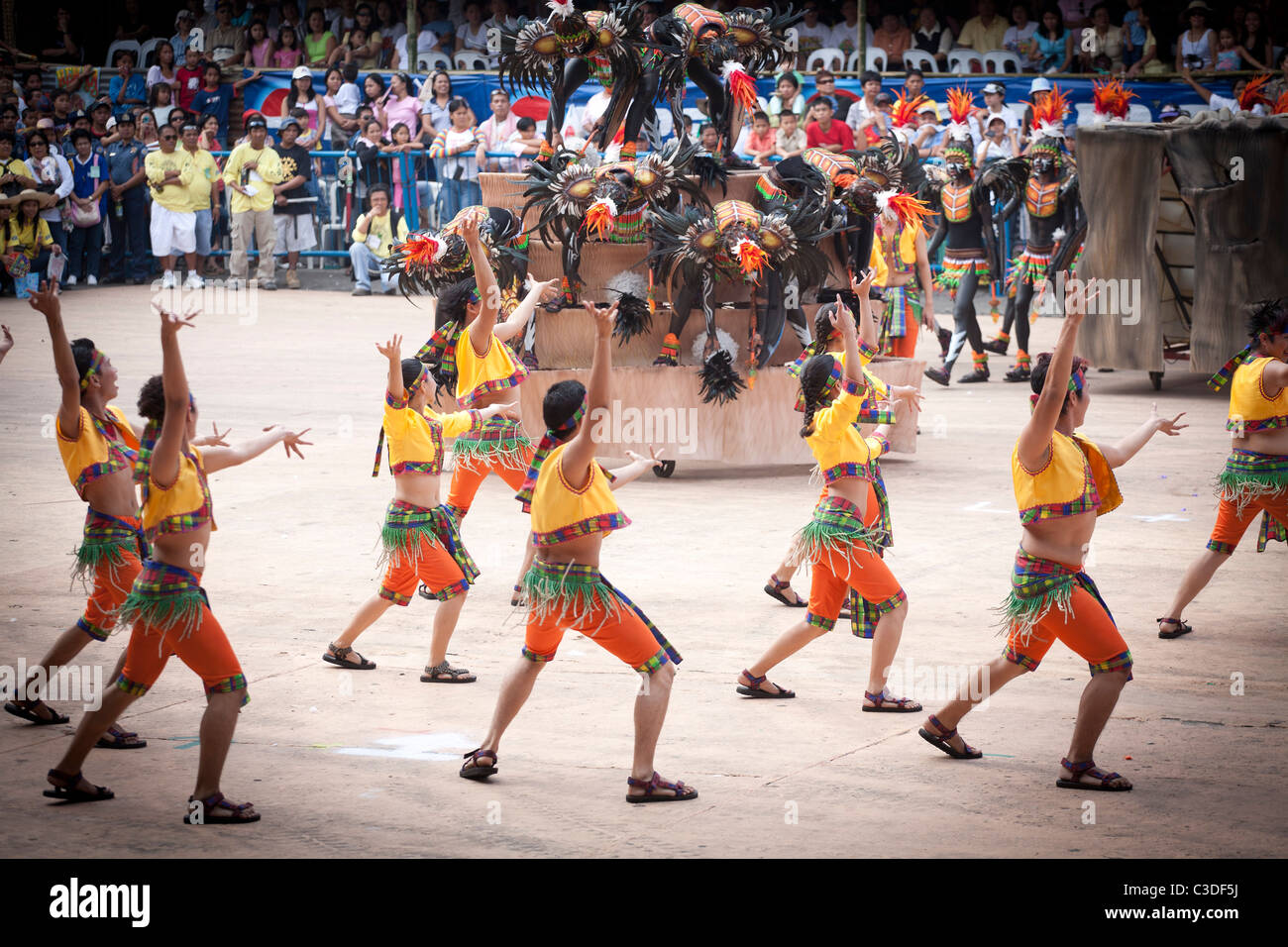 The colourful annual Dinagyang festival iloilo, Philippines Stock Photo ...