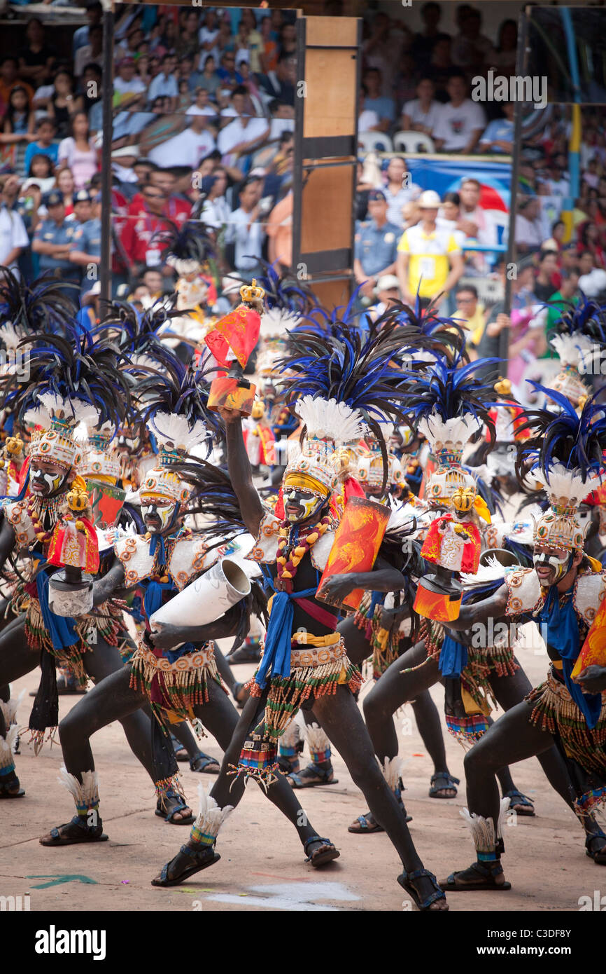 The colourful annual Dinagyang festival iloilo, Philippines Stock Photo ...