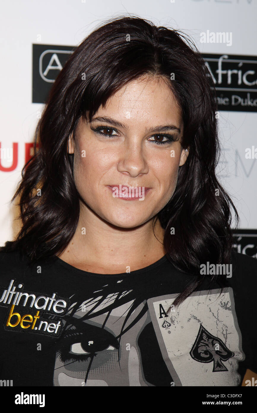 Tiffany Michelle Ante Up for Africa celebrity poker tournament at the ...