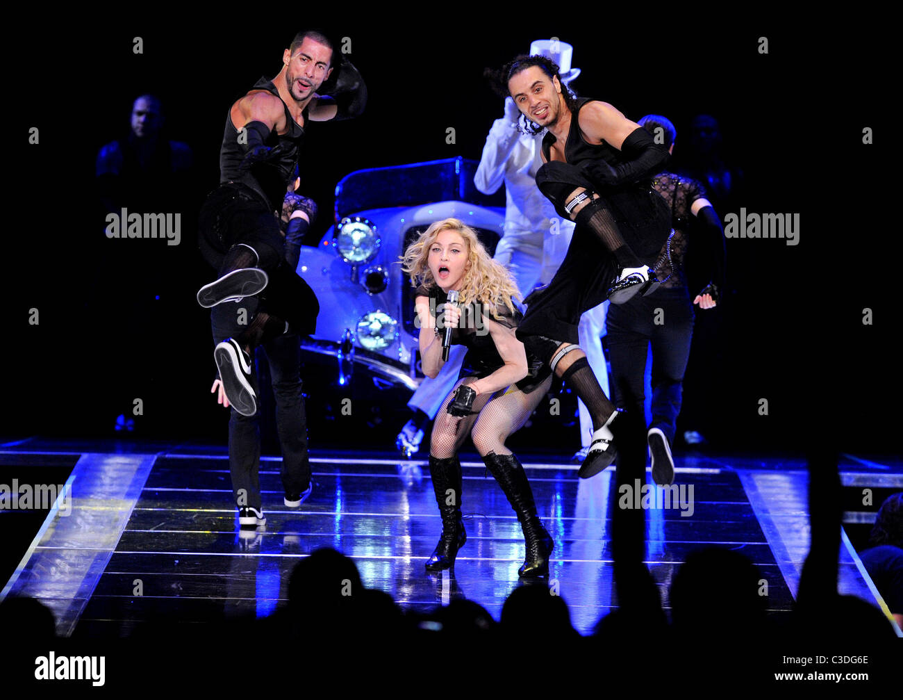 Madonna performs live at the O2 Arena during her 'Sticky & Sweet Tour ...