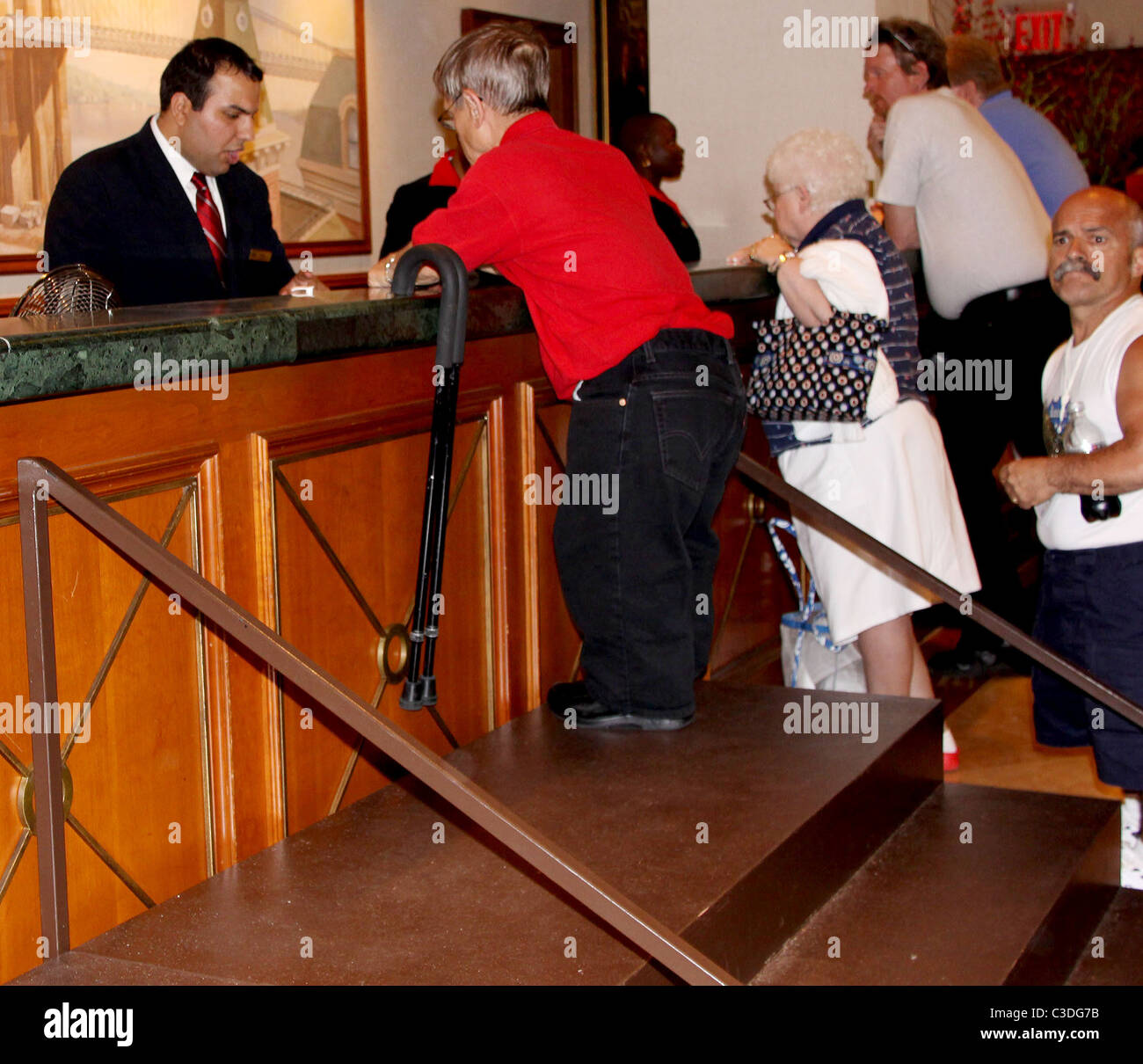 LPA conference participants arriving at their Brooklyn hotel 2009 ...