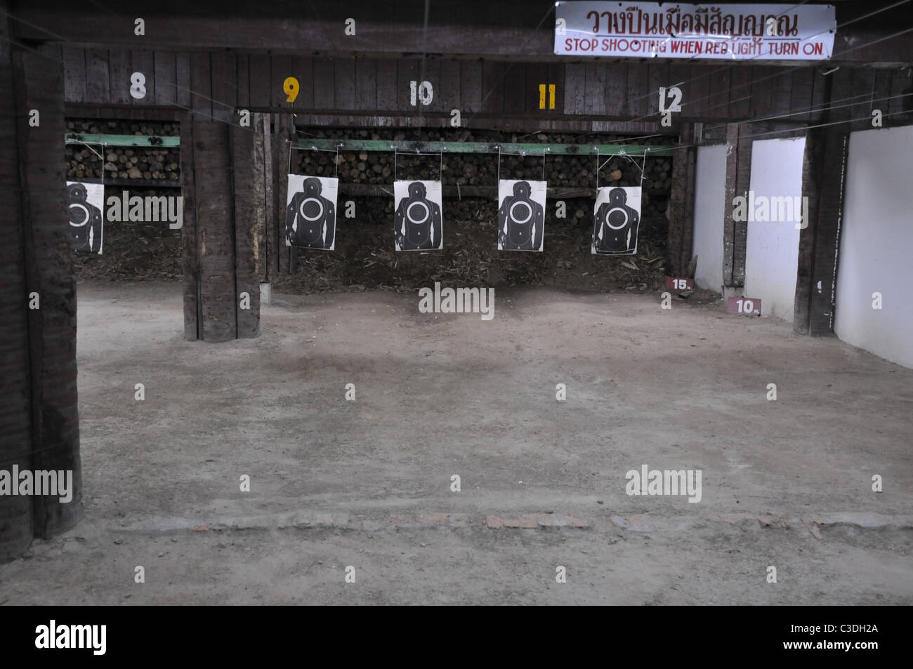Firing of a colt 45 on the range Stock Photo - Alamy