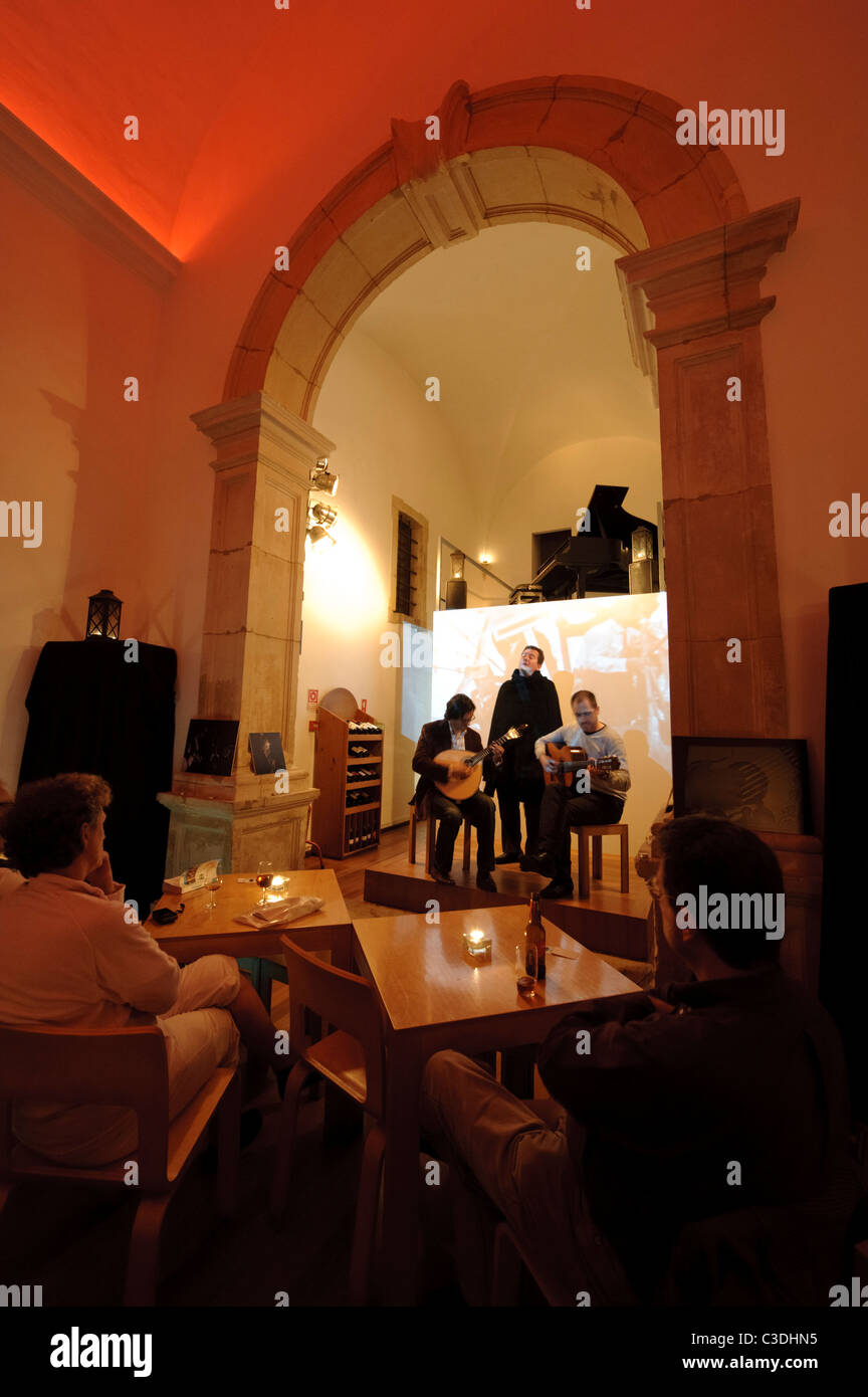 Fado singing bar in Portugal Stock Photo - Alamy