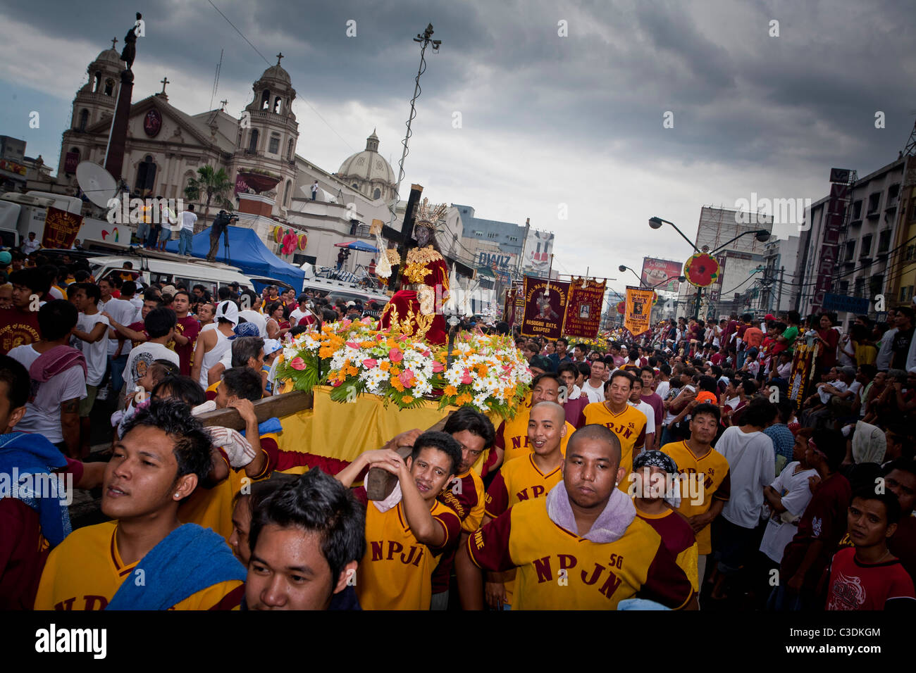 The Black Nazarene annual catholic festival Manilla, Philippines Stock ...