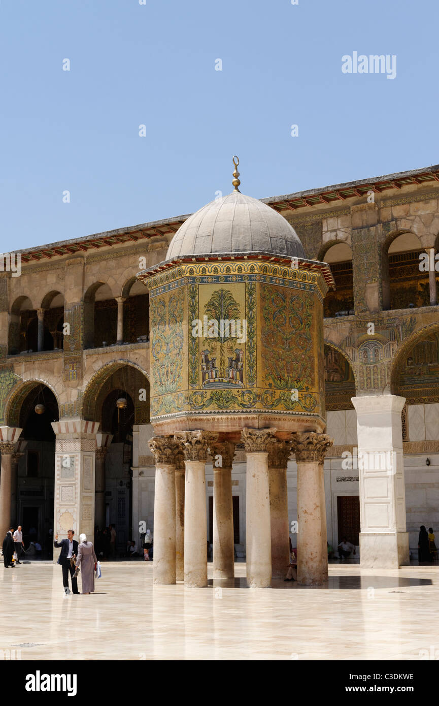TheUmayyad Mosque’s Dome of the treasury is a mosaic covered octagonal ...