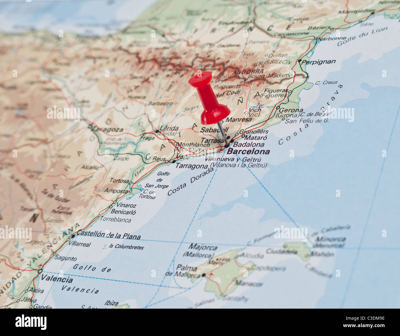 Map of barcelona hi-res stock photography and images - Alamy