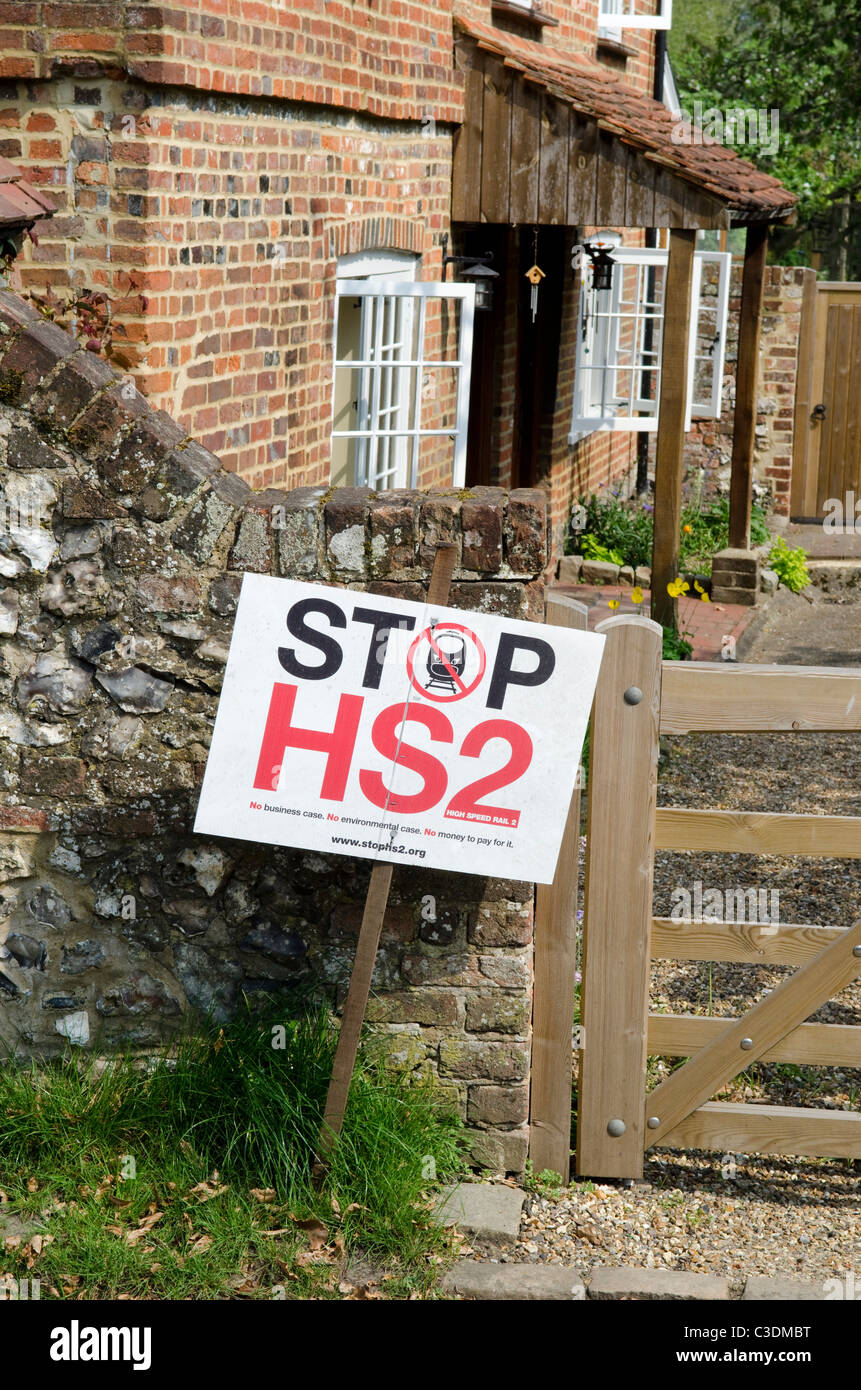 Opponents of the proposed HS2 high speed rail project show their ...