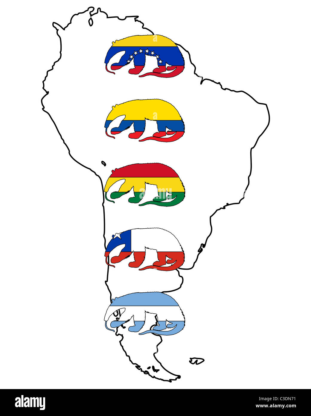 Giant anteater South America Stock Photo - Alamy