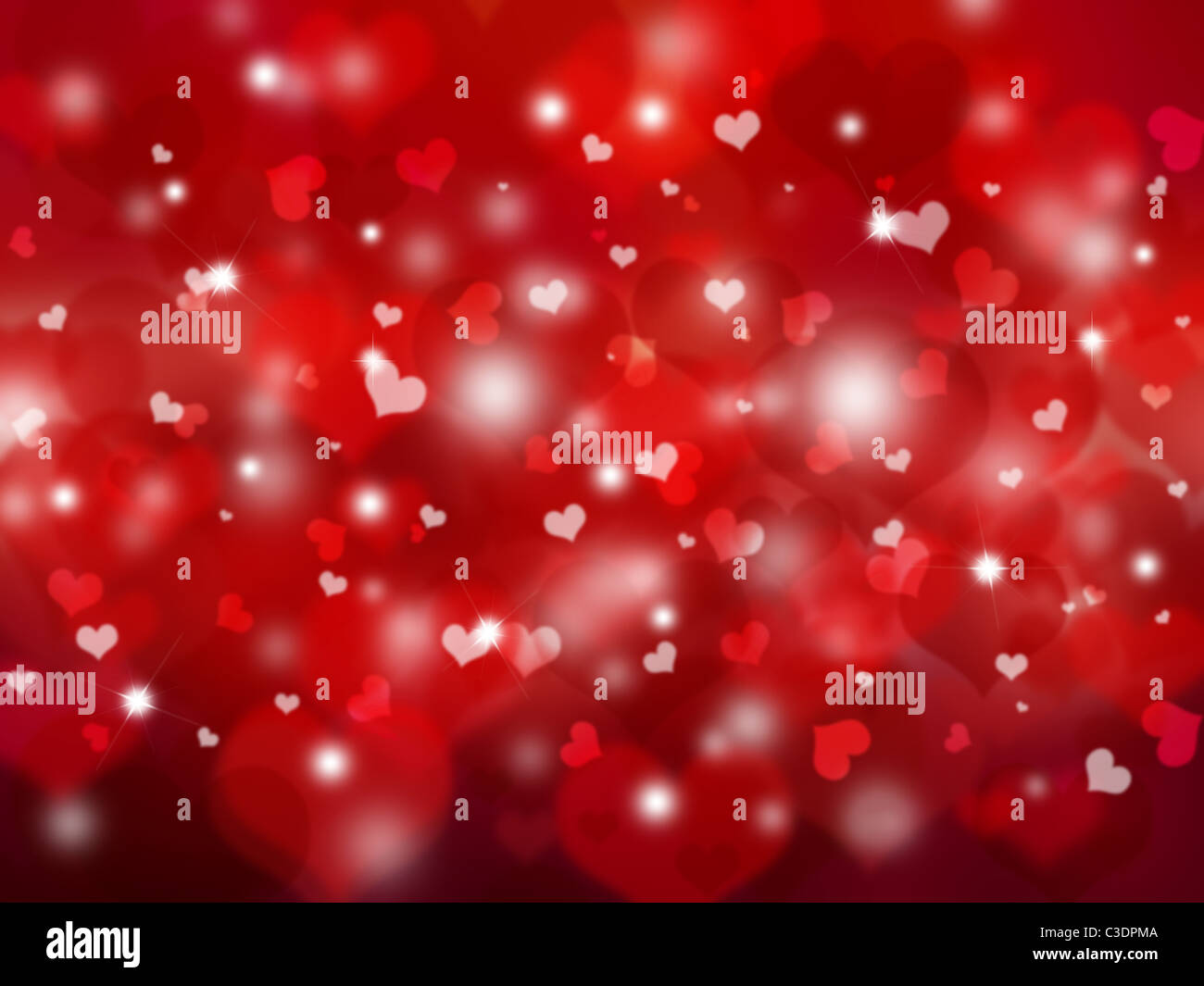 Valentines background of many hearts Stock Photo - Alamy