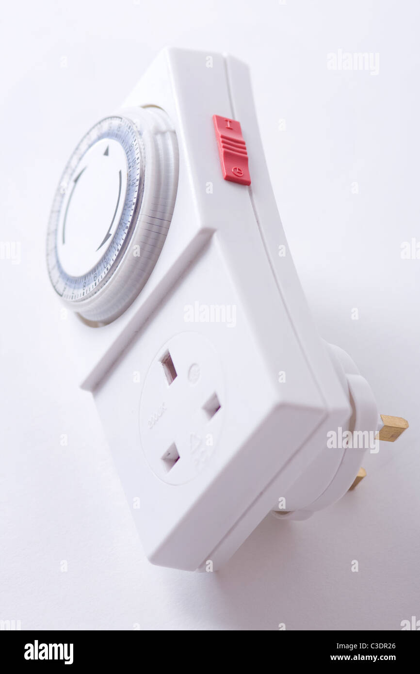 Mains Adapter Timer Switch Light Stock Photo - Alamy