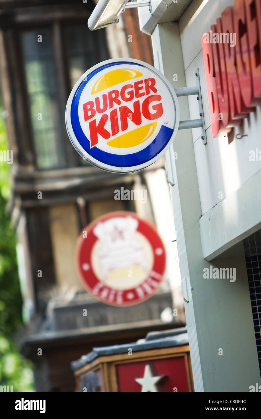 Burger King sign in Oxford, UK Stock Photo - Alamy