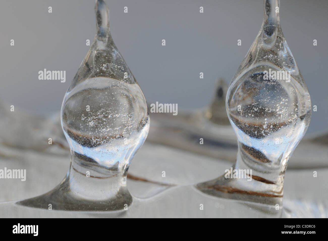 Small formations of ice, nature, macro, winter Stock Photo - Alamy