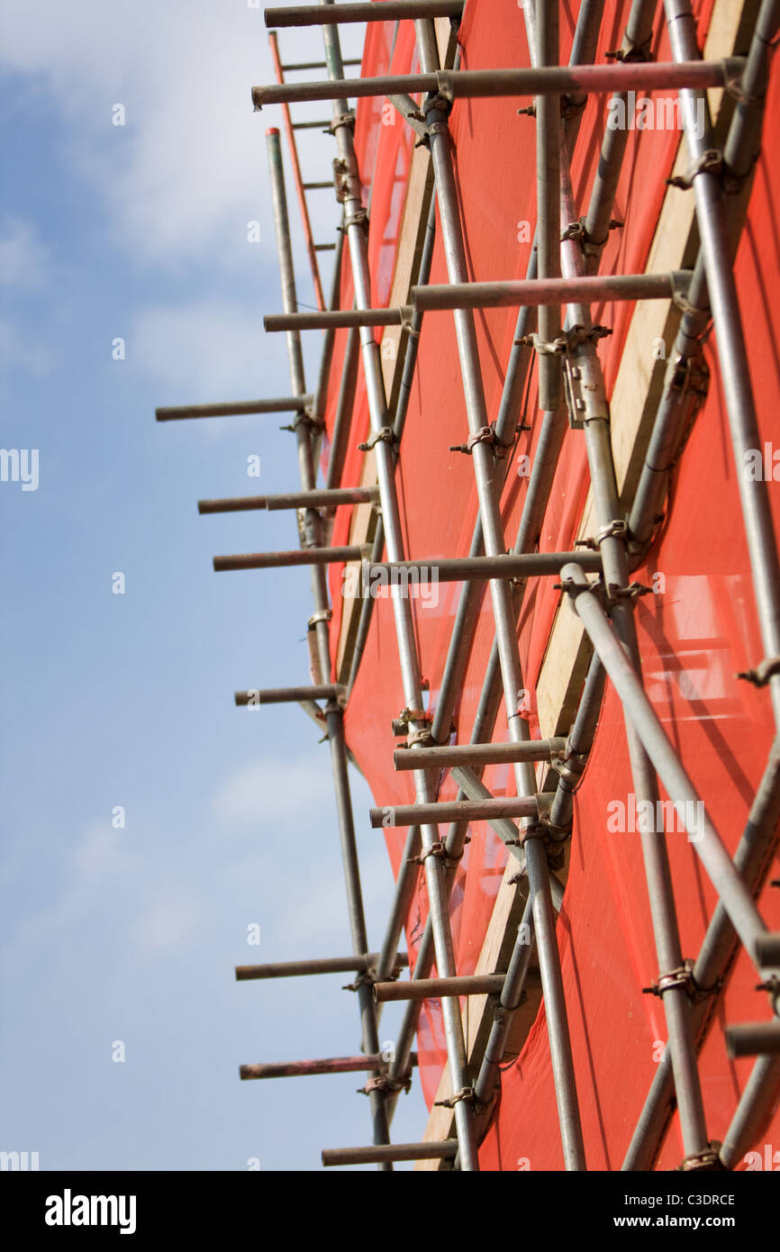 Scaffolding on a building Stock Photo - Alamy