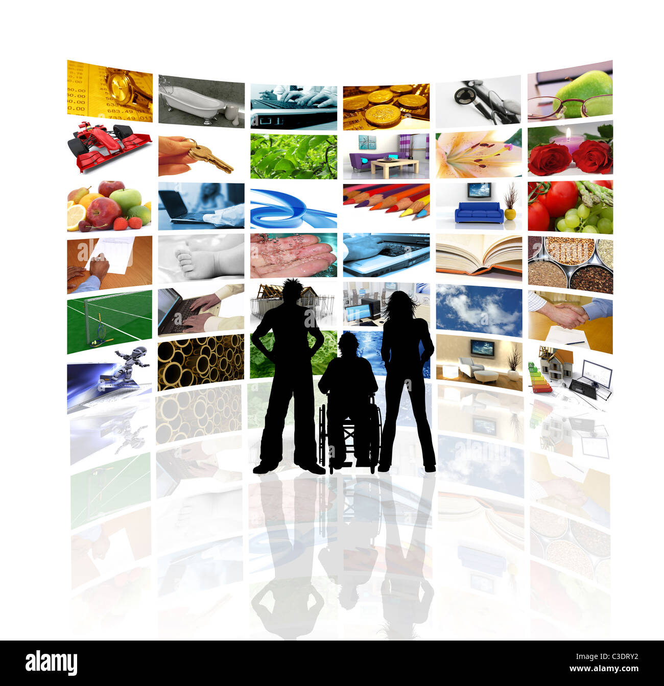 Large building in silhouette Cut Out Stock Images & Pictures - Alamy