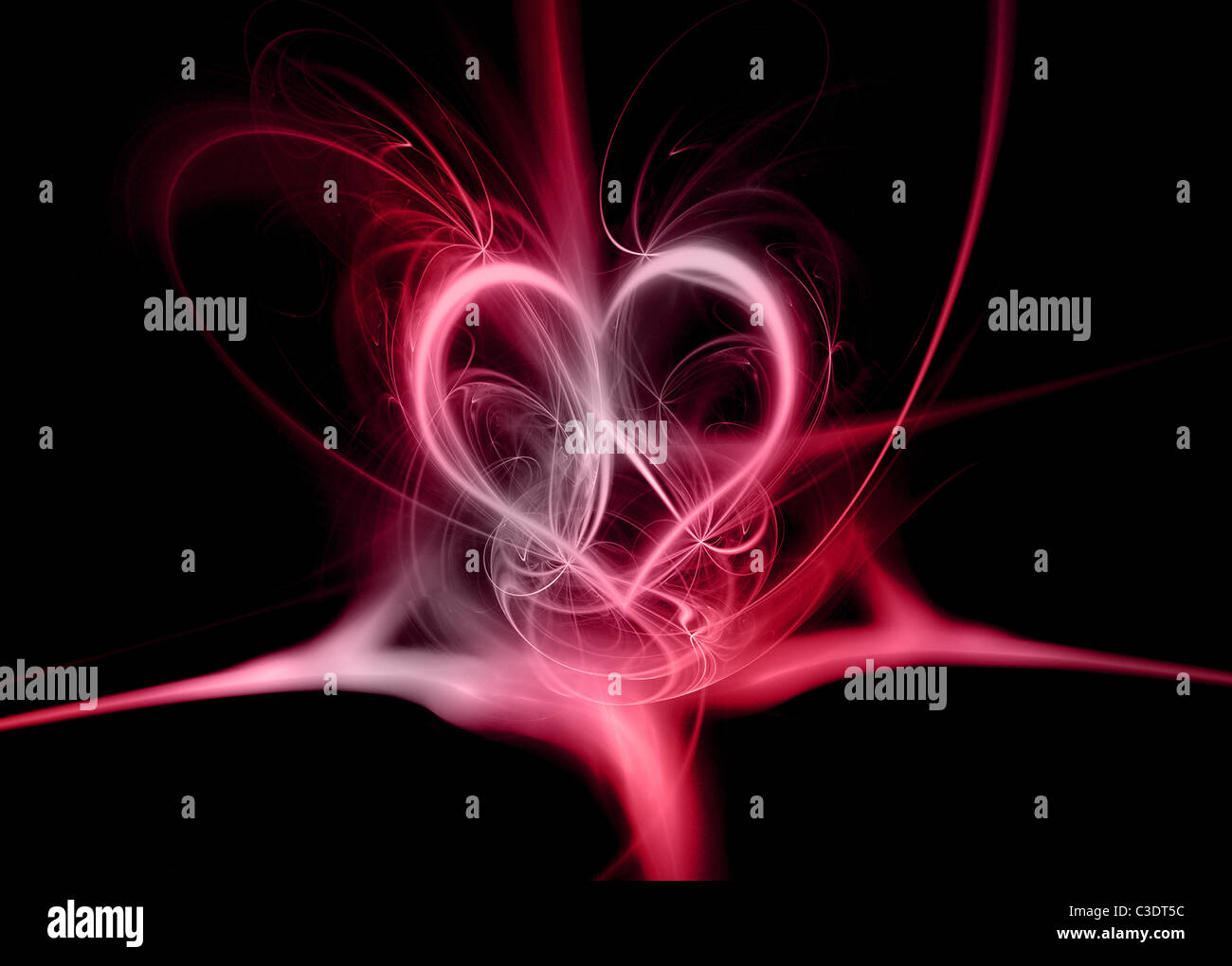 Abstract background with heart shape Stock Photo - Alamy