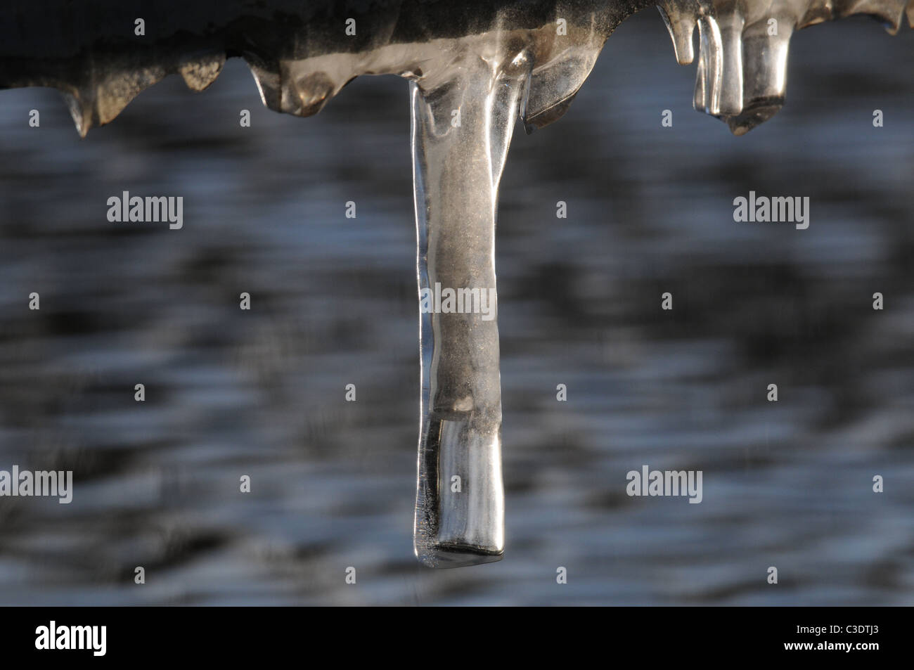 Small formations of ice, nature, macro, winter Stock Photo - Alamy