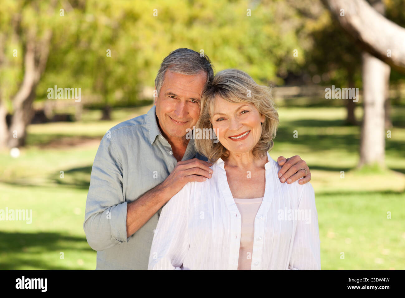 Lovers in the park Stock Photo - Alamy