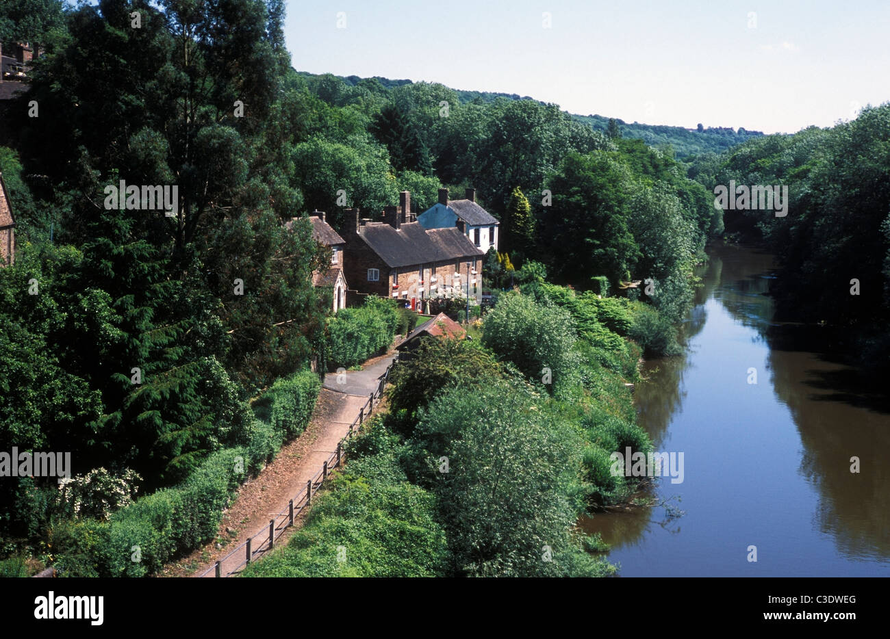 Town of Ironbridge Ironbridge Gorge Museum Telford UK Stock Photo - Alamy