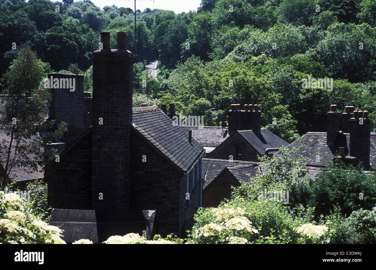 Town of Ironbridge Ironbridge Gorge Museum Telford UK Stock Photo - Alamy