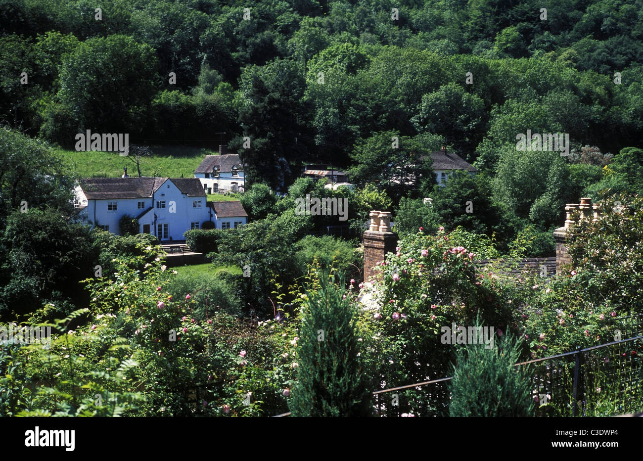 Town of Ironbridge Ironbridge Gorge Museum Telford UK Stock Photo - Alamy
