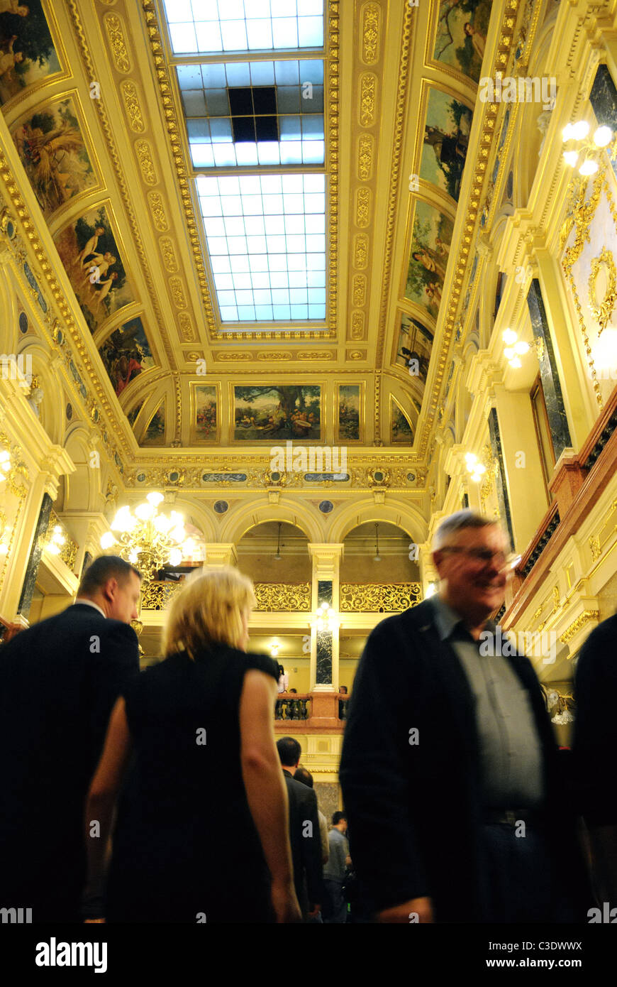 The foyer of Lviv Opera and Ballet Theater in Ukraine Stock Photo - Alamy