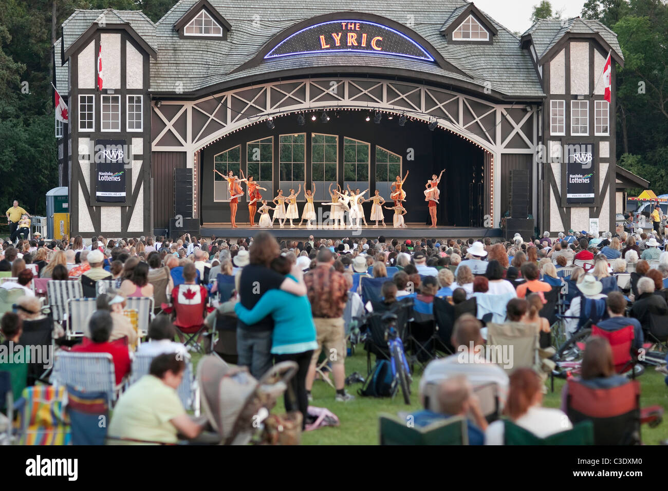 Royal Winnipeg Ballet performing at Ballet in the Park. Assiniboine ...