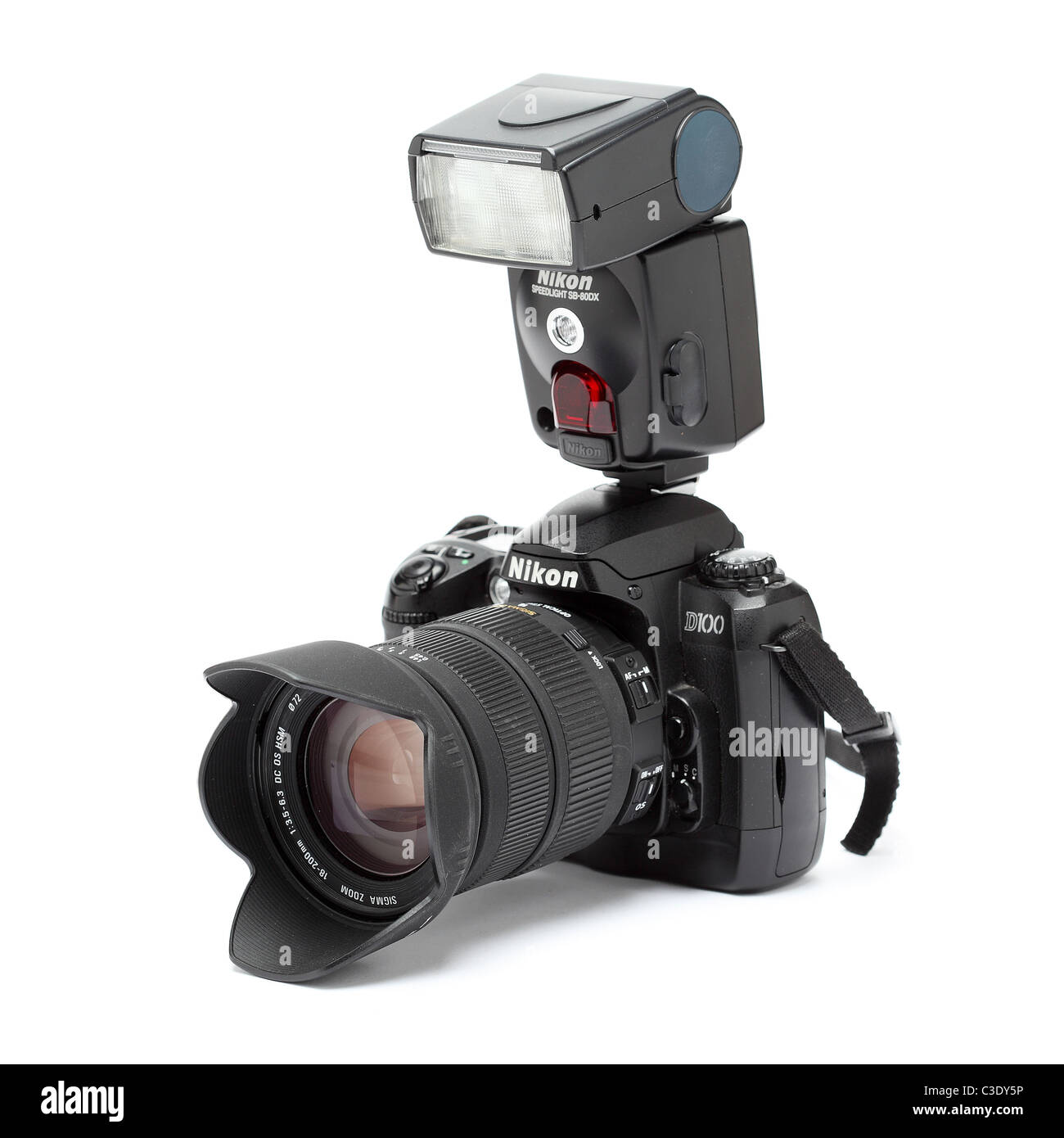 Nikon dslr flash camera Stock Photo - Alamy