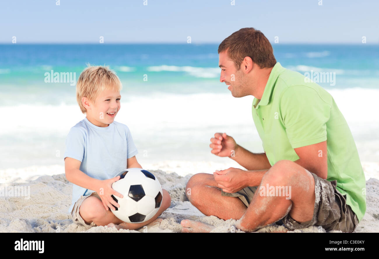 Father happy football High Resolution Stock Photography and Images - Alamy