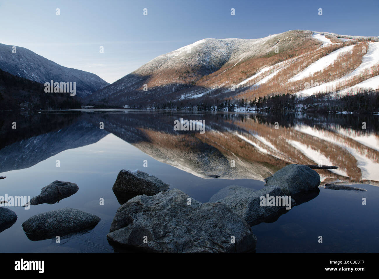 Franconia Notch State Park in the White Mountains, New Hampshire Stock ...