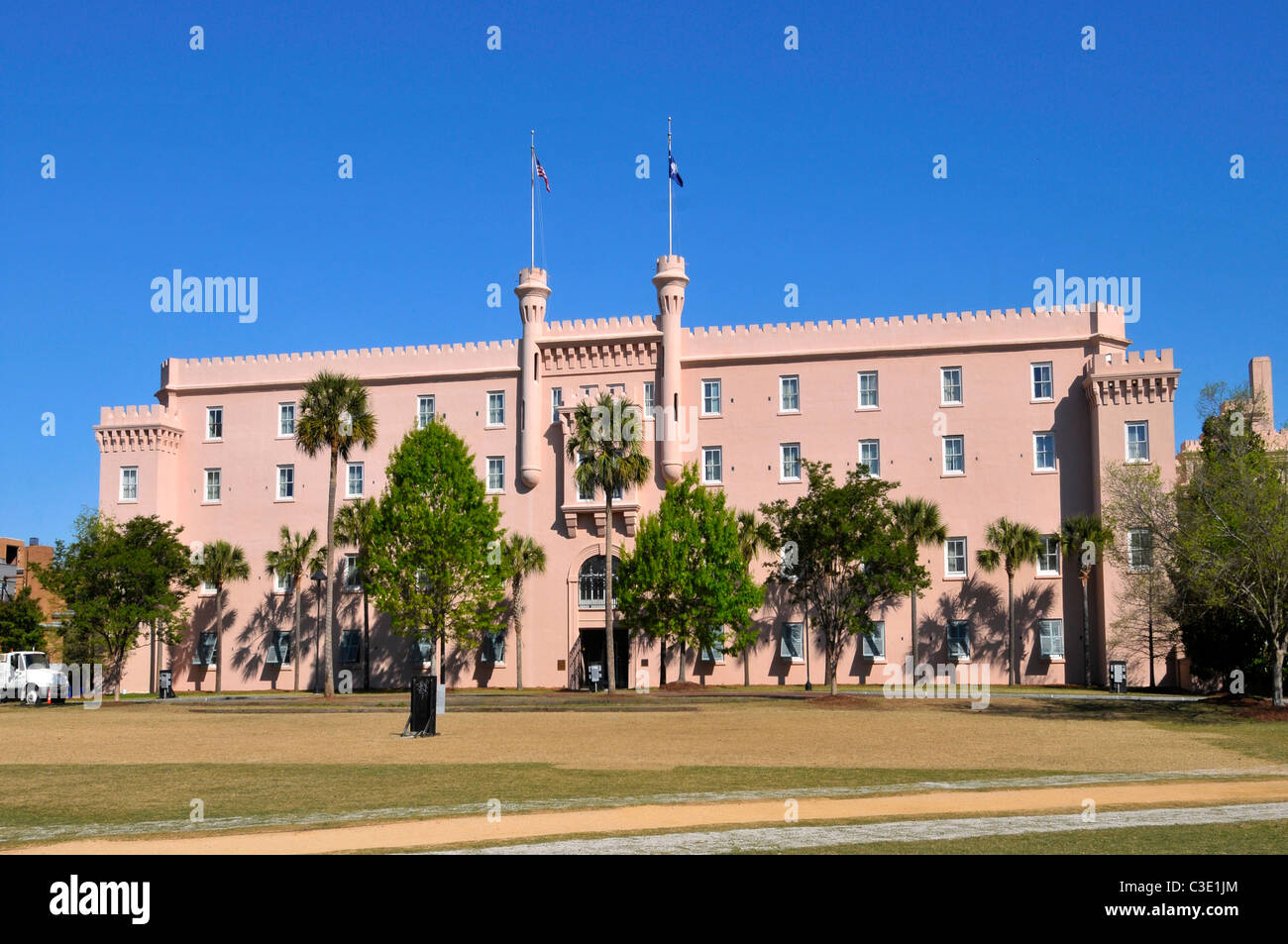 Old Citadel Building in historic downtown Charleston South Carolina SC ...