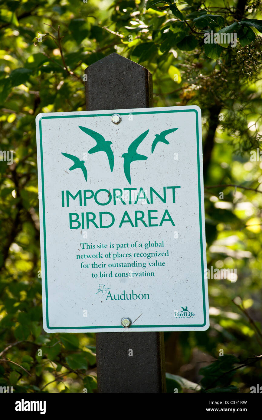 Bird Area sign by Bull Run Creek on the Manassas National Battlefield ...