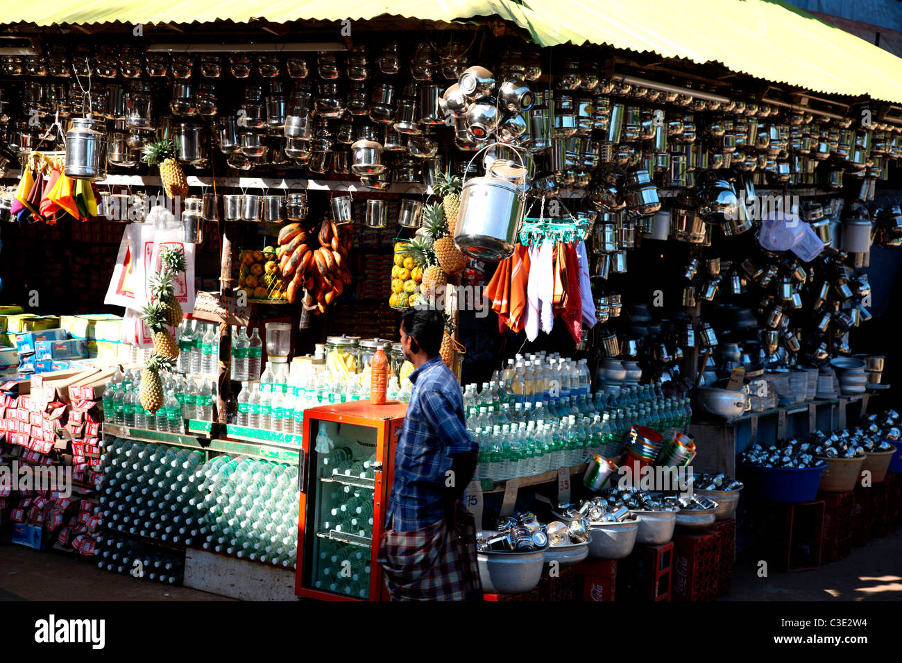 A view of grocery shop in india Stock Photo - Alamy