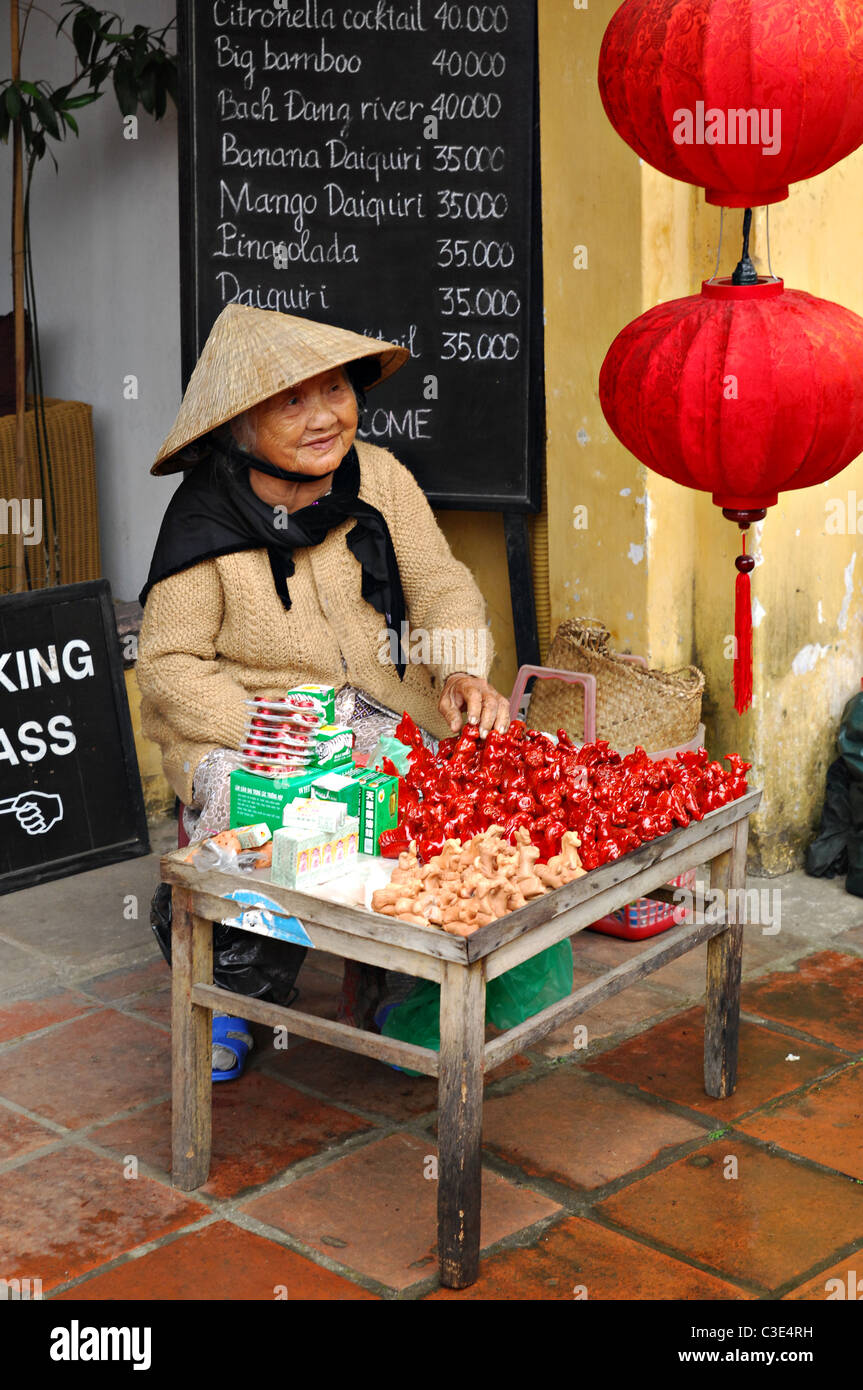 Old Lady selling at Market Stock Photo - Alamy