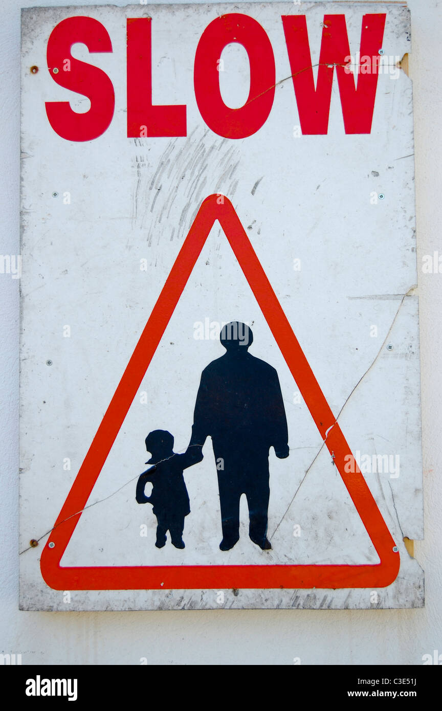 Go slow sign hi-res stock photography and images - Alamy