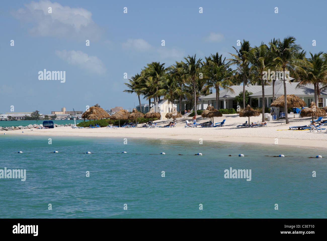 Swimming Beach at Sunset Key Resort Stock Photo - Alamy