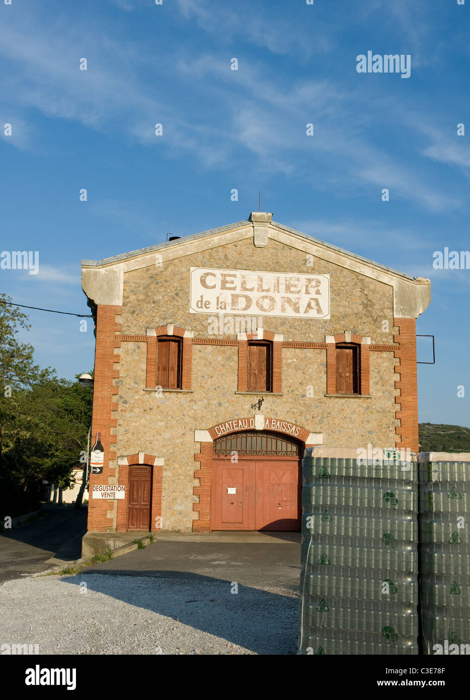 HQ of Château Dona Baissas in Estagel in the Agly valley, a well-known ...